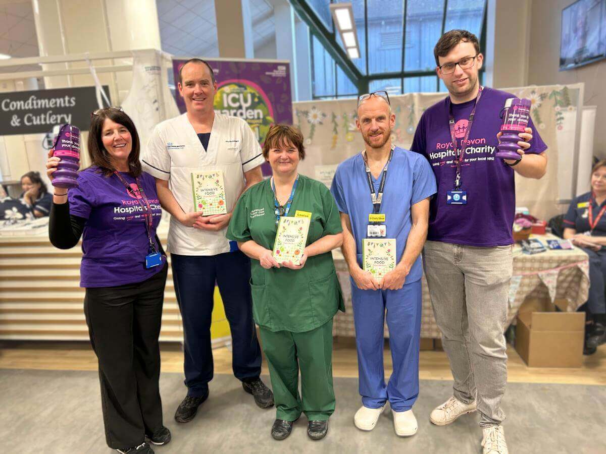 Cook book co-creator Louise Dalton, ICU Garden Project Lead Andrew ...